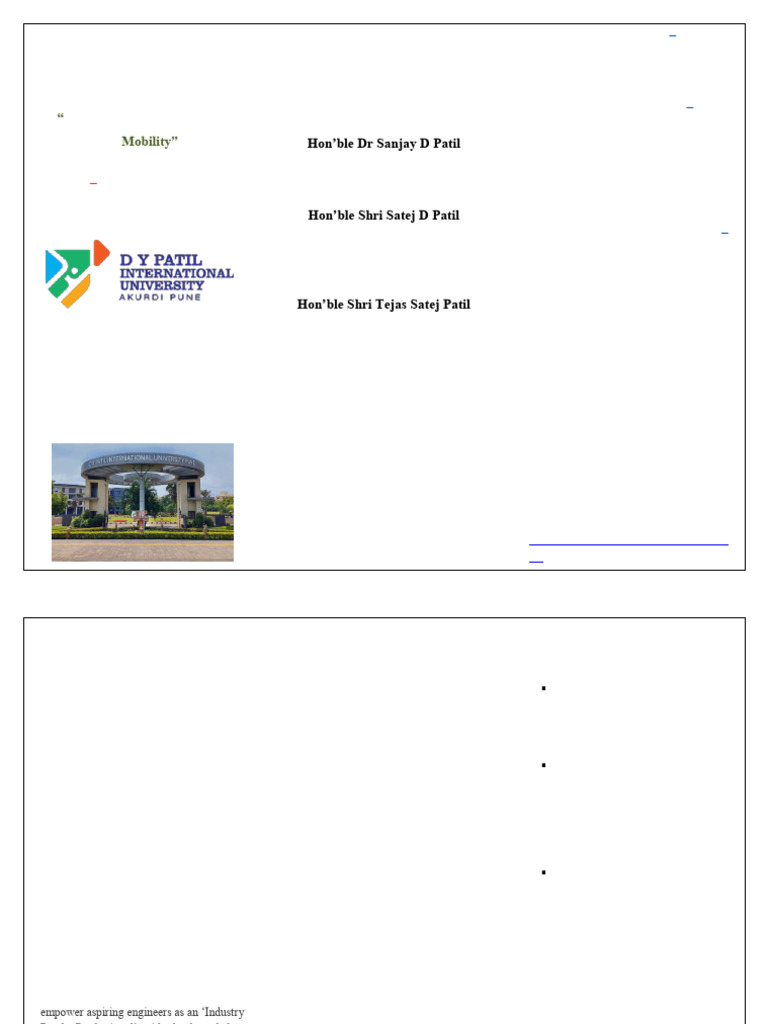 FDP brochure (SCM) Final DYPIU | PDF | Innovation | University