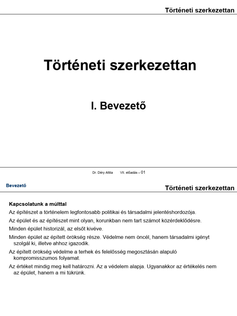 01 Tortszerk Bevezeto | PDF