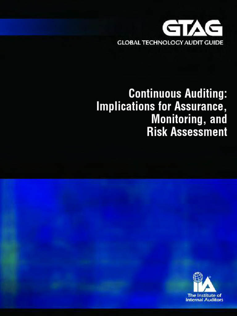 Continuous Auditing Implications For Assurance - Monitoring - and Risk ...