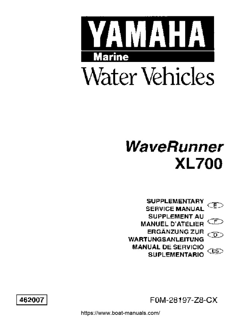 Yamaha XL700 Service Manual | PDF | Carburetor | Throttle
