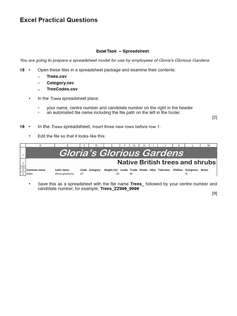 Excel Practical 19-31 | PDF | Spreadsheet | Microsoft Excel