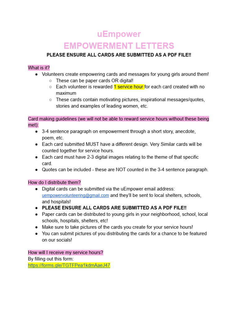 Empowerment Letters Across The Globe ? | PDF