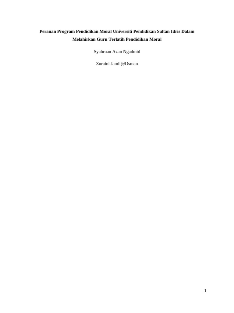 Contoh Article - Concept Paper - 1 | PDF