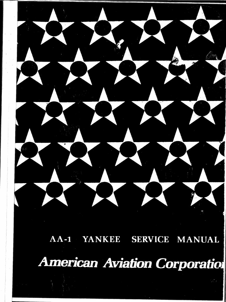 Grumman Yankee Service Manual Cover Page | PDF