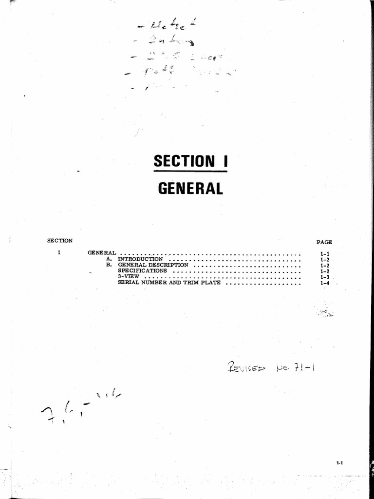 Grumman Yankee Service Manual Section 1 | PDF