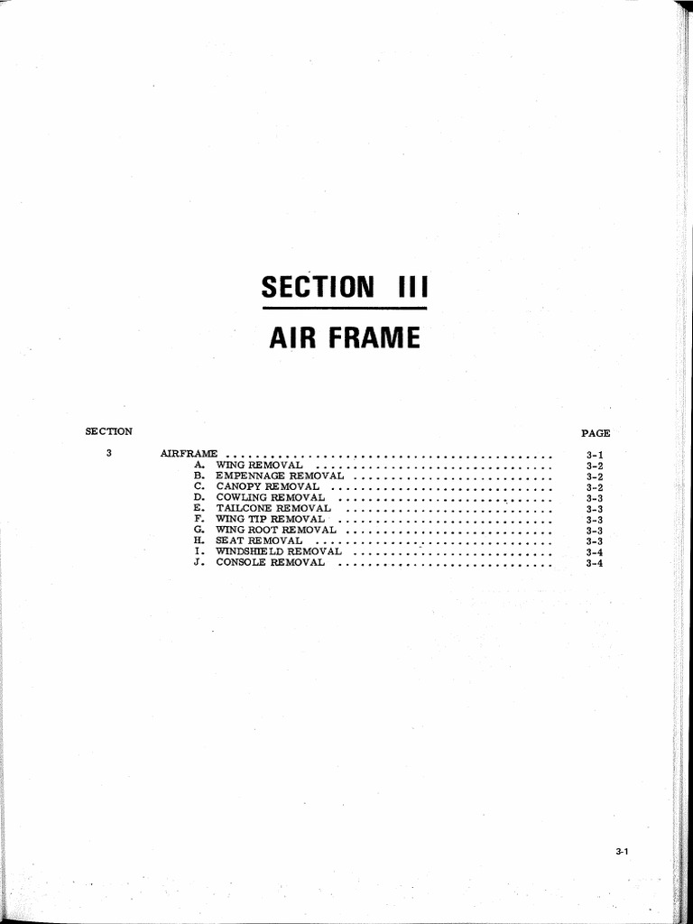 Grumman Yankee Service Manual section 3 | PDF
