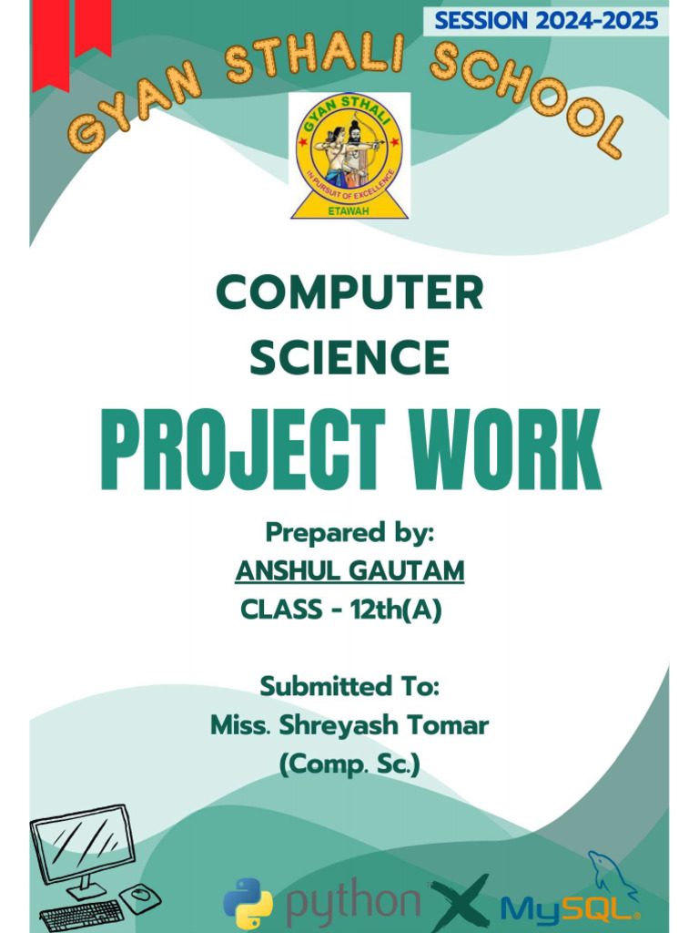 Compoter Science Final Project | PDF | Databases | Command Line Interface