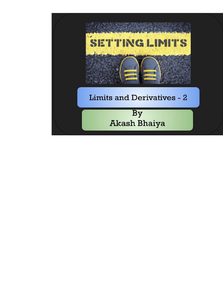 Limits Derivatives-2 | PDF