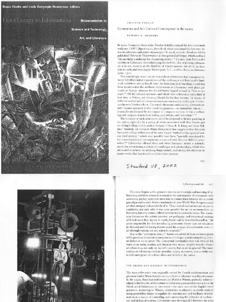 Shanken Cybernetics and Art Cultural Convergence in the 1960s 1 | PDF