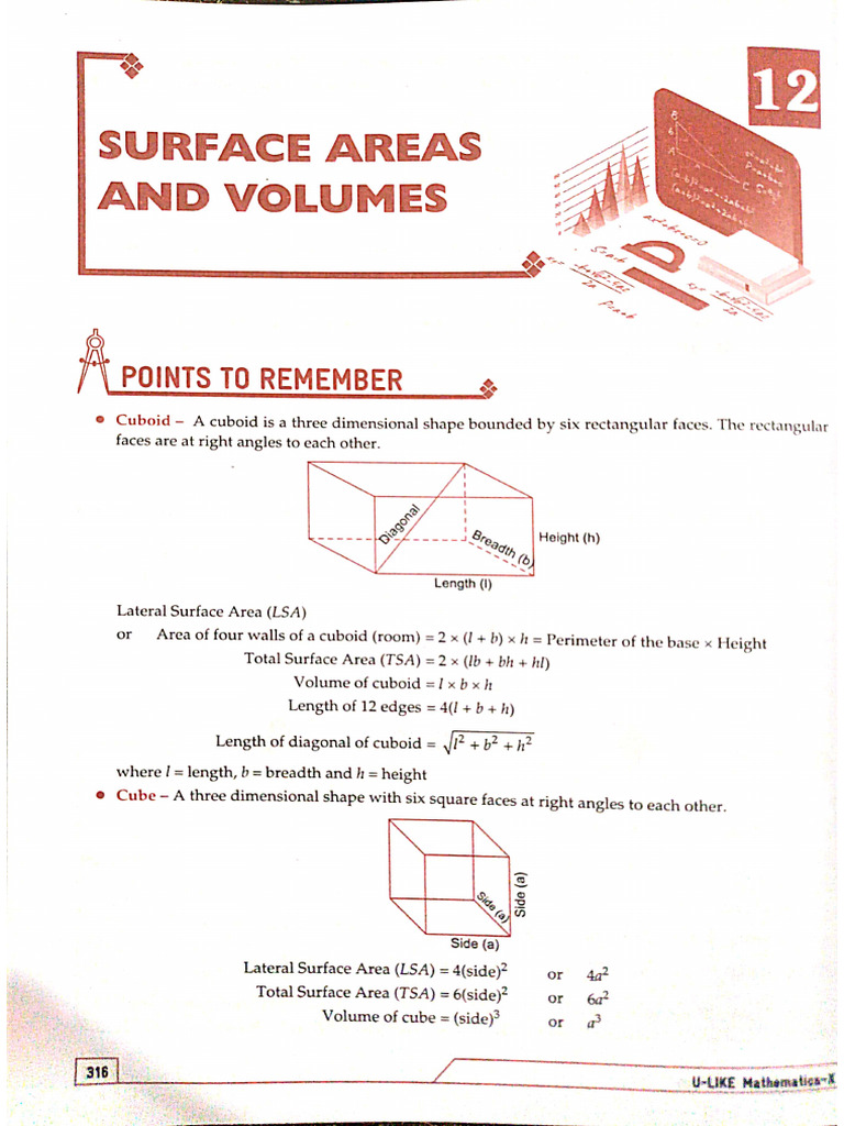 Surface Areas and Volumes | PDF