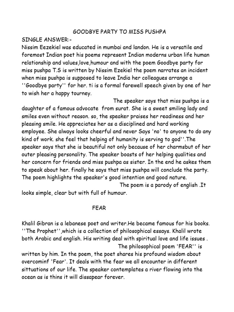 English 2nd Year Single Answers | PDF