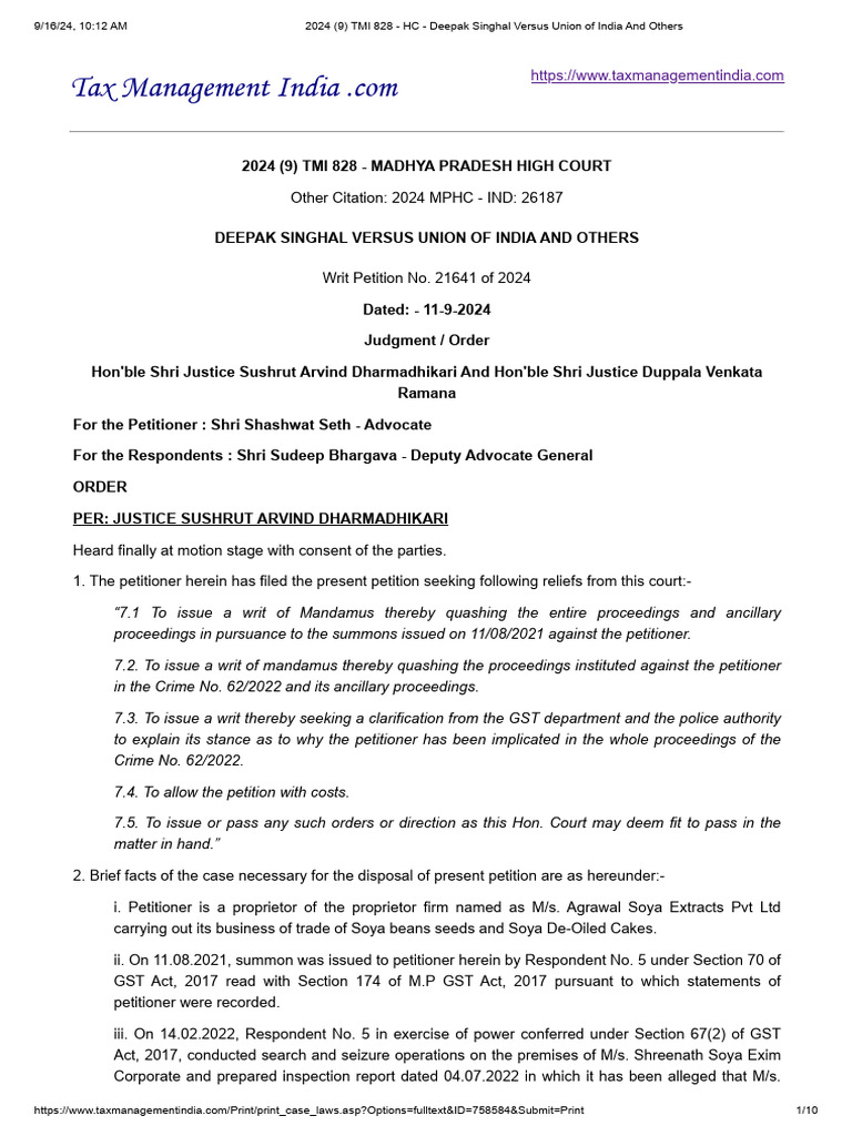 Ipc Not Applicable in GST | PDF | Bail | Criminal Procedure In South Africa