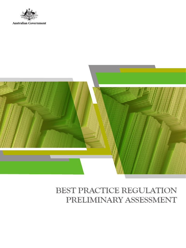 Australia Best Practice Regulation Preliminary Assessment | PDF ...