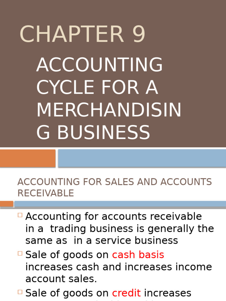 Acctg Cycle 4 Merchandising Business | PDF | Debits And Credits | Cost Of Goods Sold