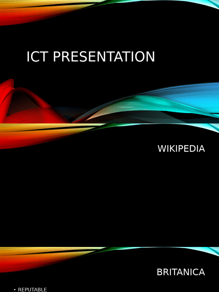 ICT PRESENTATION | PDF