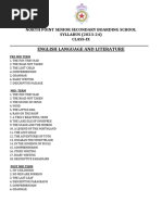 Class 9th Syllabus (Mid-Term) 2025-26 | PDF | Linguistics
