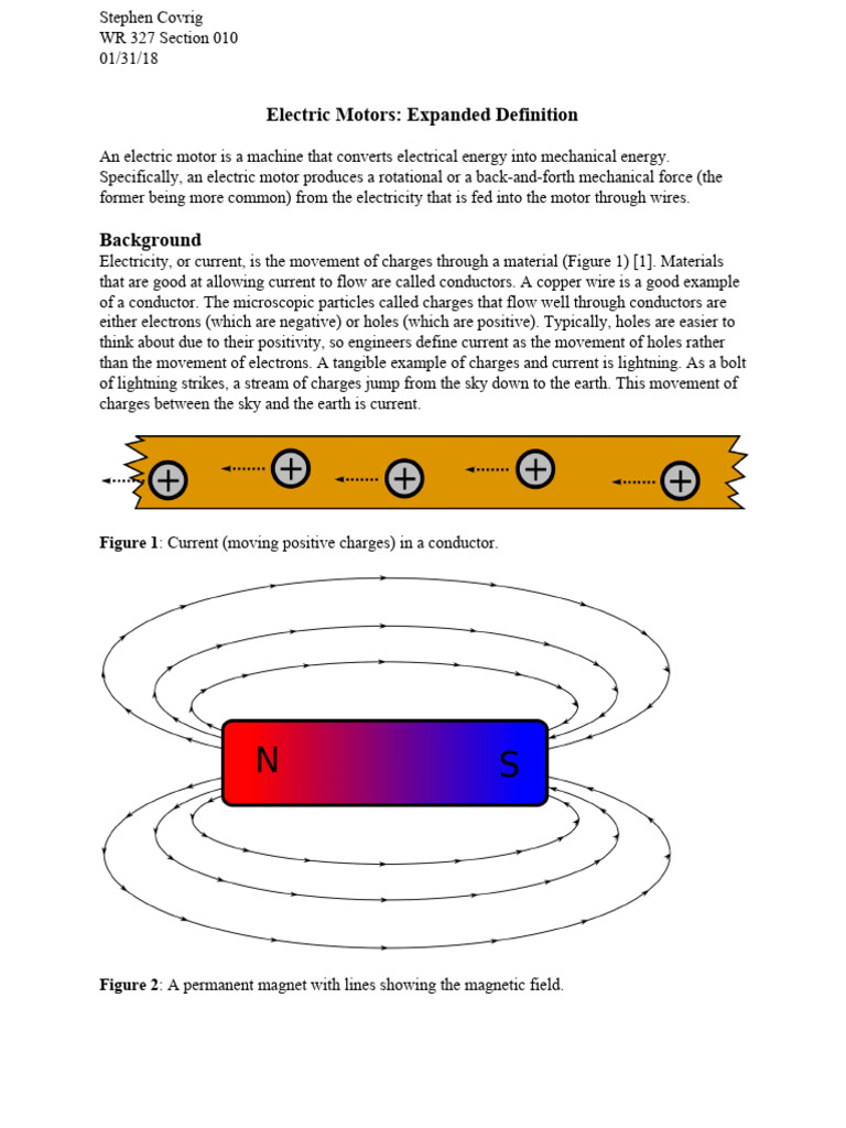 Electric Motors: Definition and Function | PDF | Magnetic Field ...