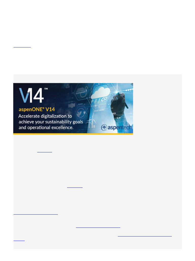 Getting started with aspenONE V14 | PDF | Hydrogen Economy | Sustainability Getting started with aspenONE V14 | PDF | Hydrogen Economy | Sustainability