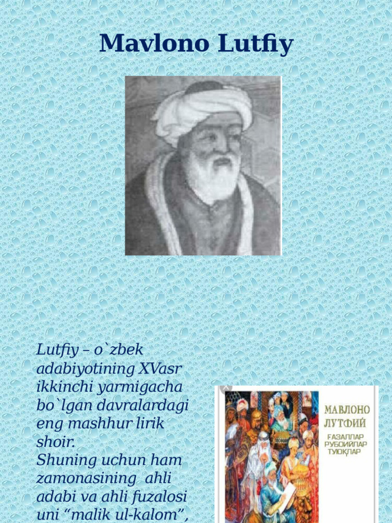 8-Sinf Adabiyot 11.lutfiy 2+ | PDF