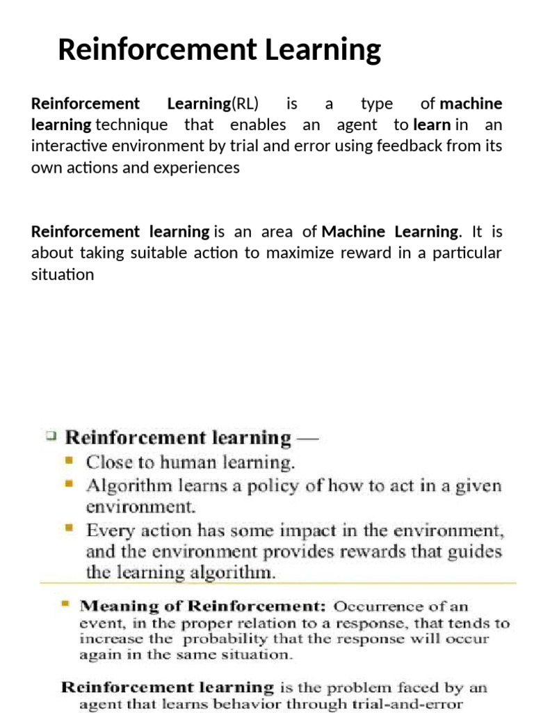 Reinforcement Learning Basics | PDF