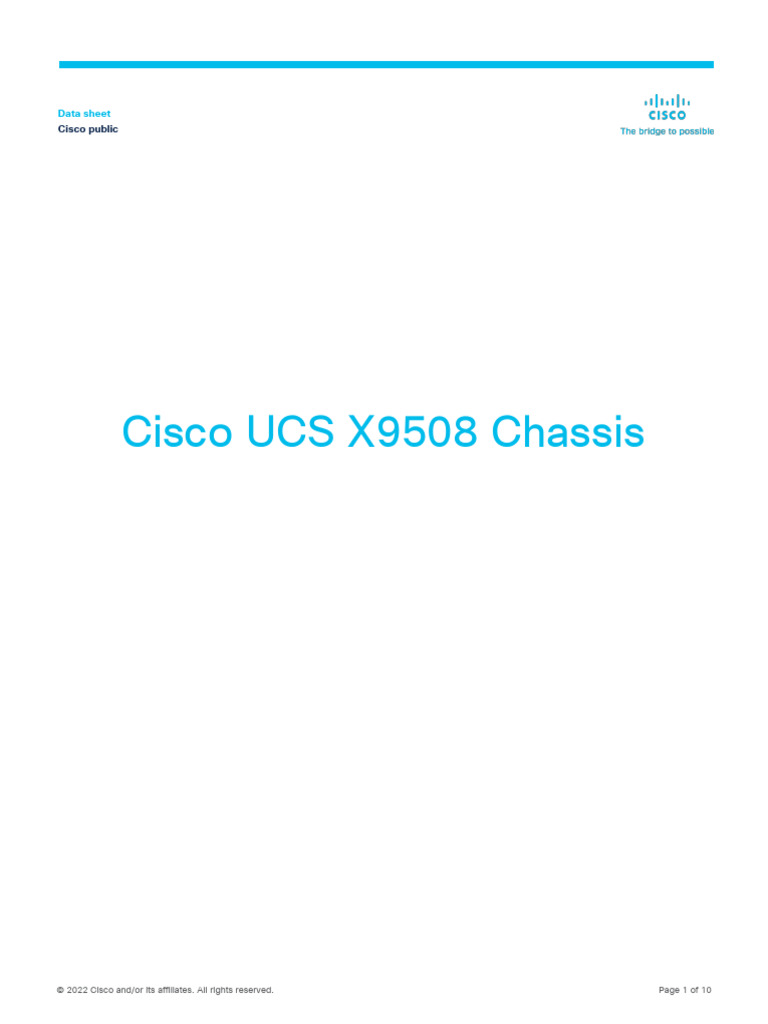 Cisco UCS X9508 Chassis Datasheet-C78-2472574 | PDF | Cloud Computing | Power Supply