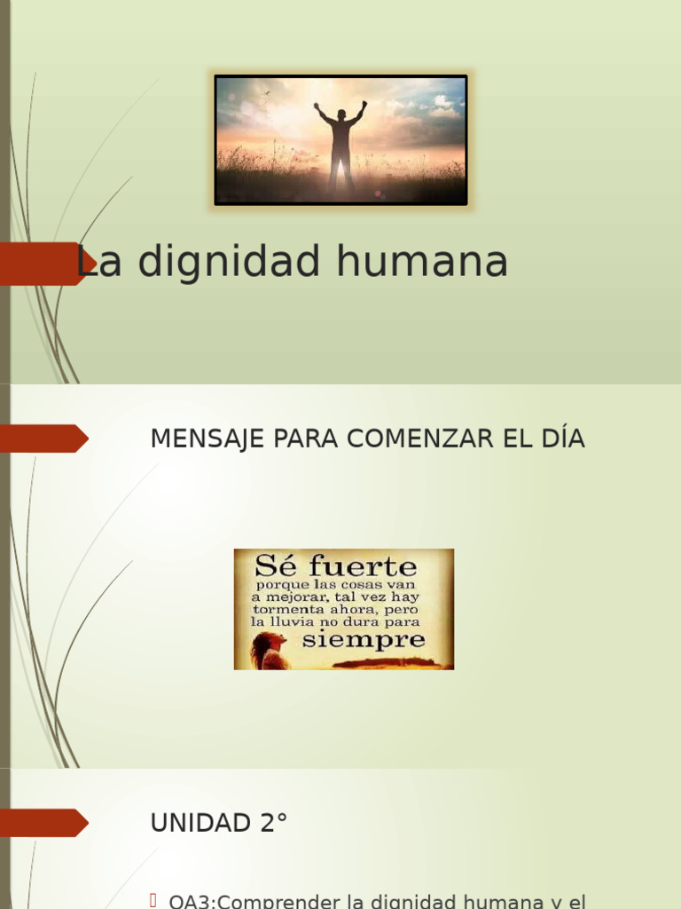 La Dignidad | PDF | Dignidad | Derechos humanos