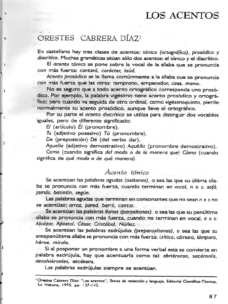 13. Los acentos | PDF