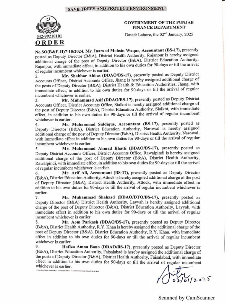 FD Additional Charge 02.01.2025 | PDF