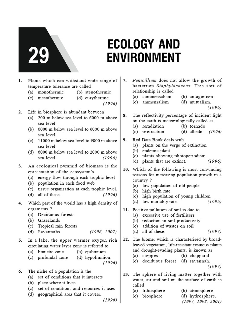 Ecology and Environment | PDF | Soil | Ecosystem