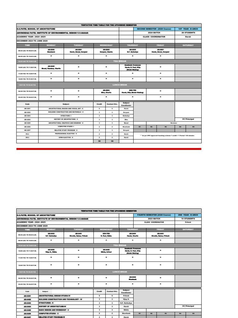 Barch TT | PDF | Academic Term | Academia