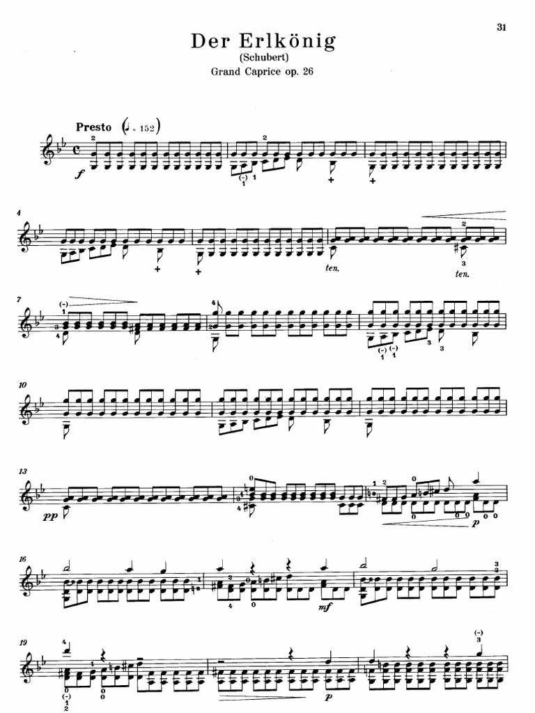 Ernst, Schubert, Erlkoenig | PDF