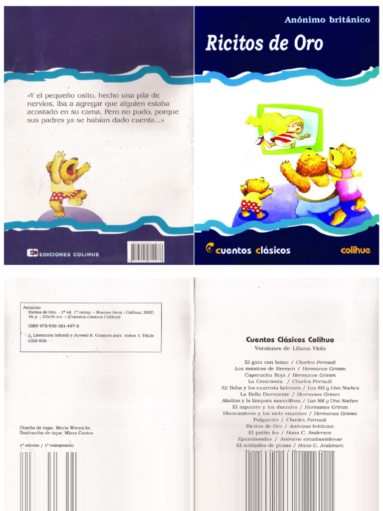 Ricitos de Oro. Anónimo | PDF