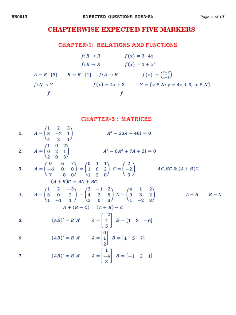II PU Assignment 2023-24 For Workshop | PDF | Determinant | Line (Geometry)