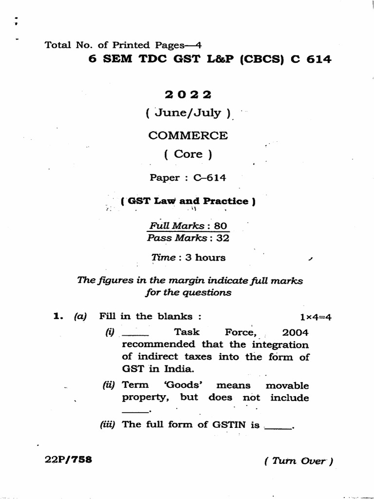 GST Law and Practice | PDF