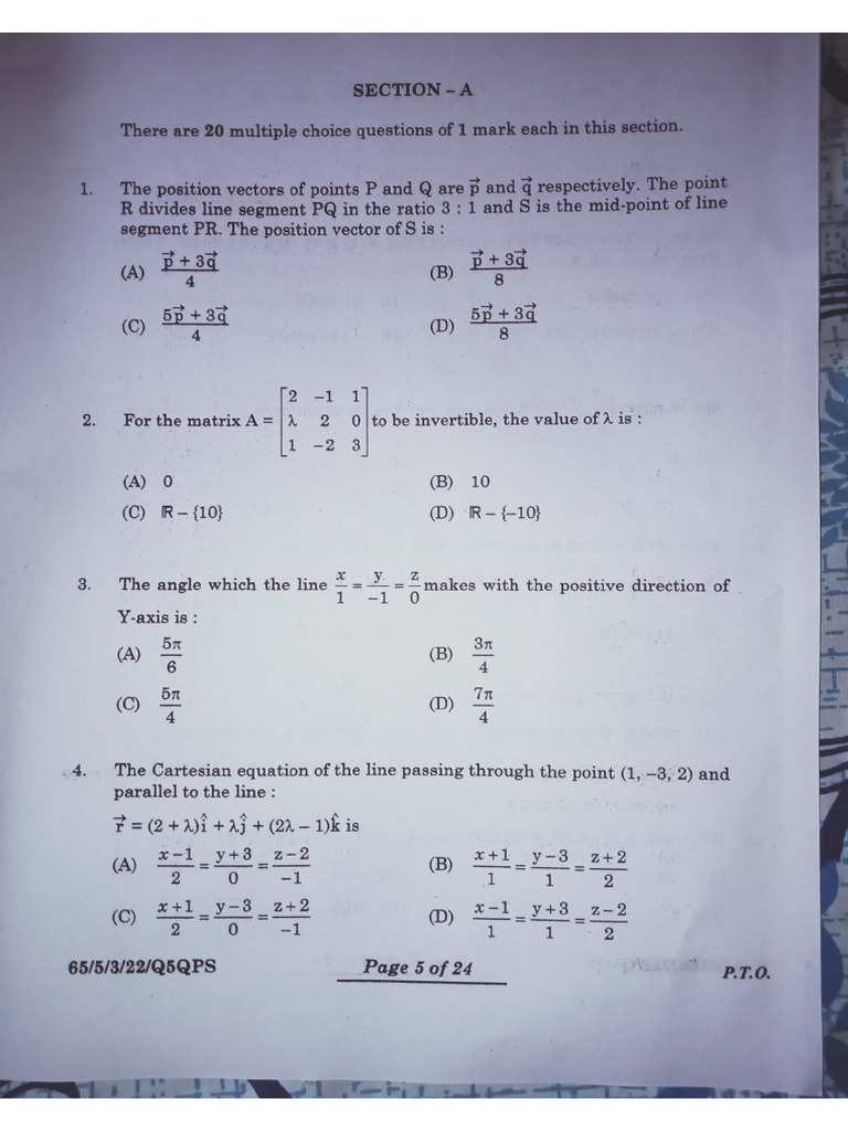 Maths Paper | PDF
