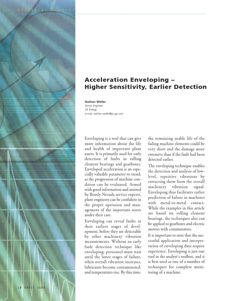 Envelope Acceleration L | PDF | Bearing (Mechanical) | Spectral Density