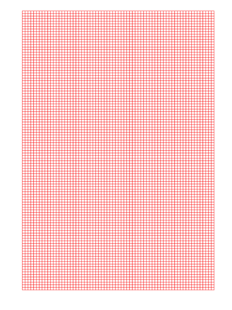 Graph Paper Red Lines Small Blocks | PDF