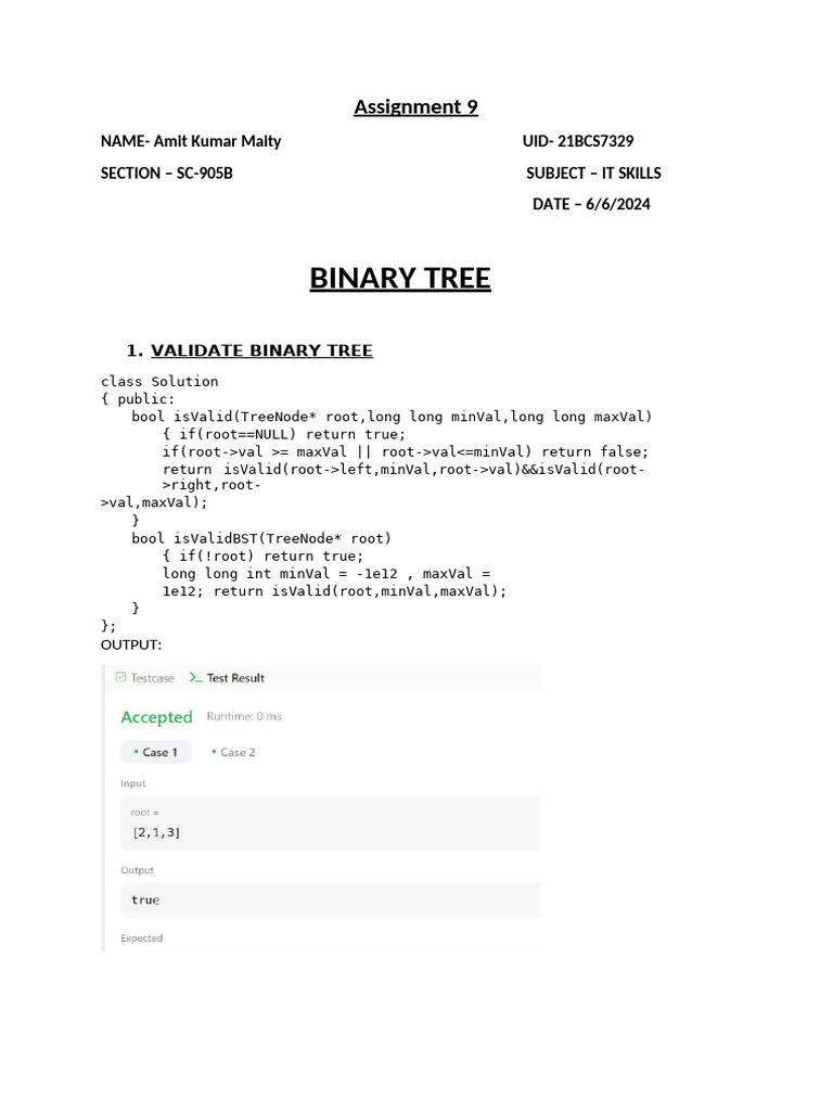 21bcs7329 - Amit Kumar MaityI - Day9 | PDF