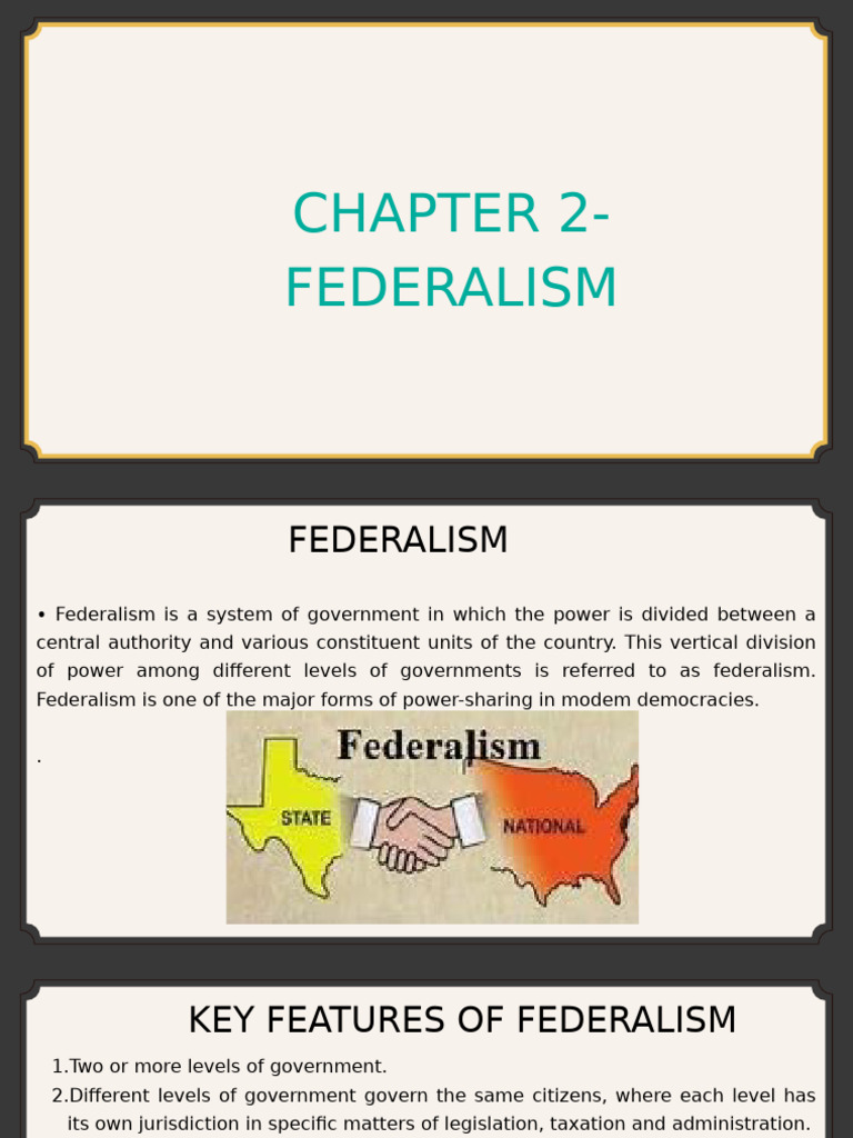 Federalism | PDF | Governance | Political Charters