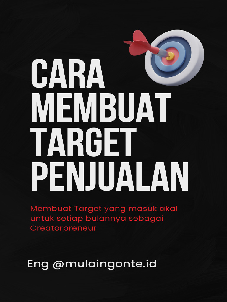 Target Penjualan untuk Creatorpreneur | PDF