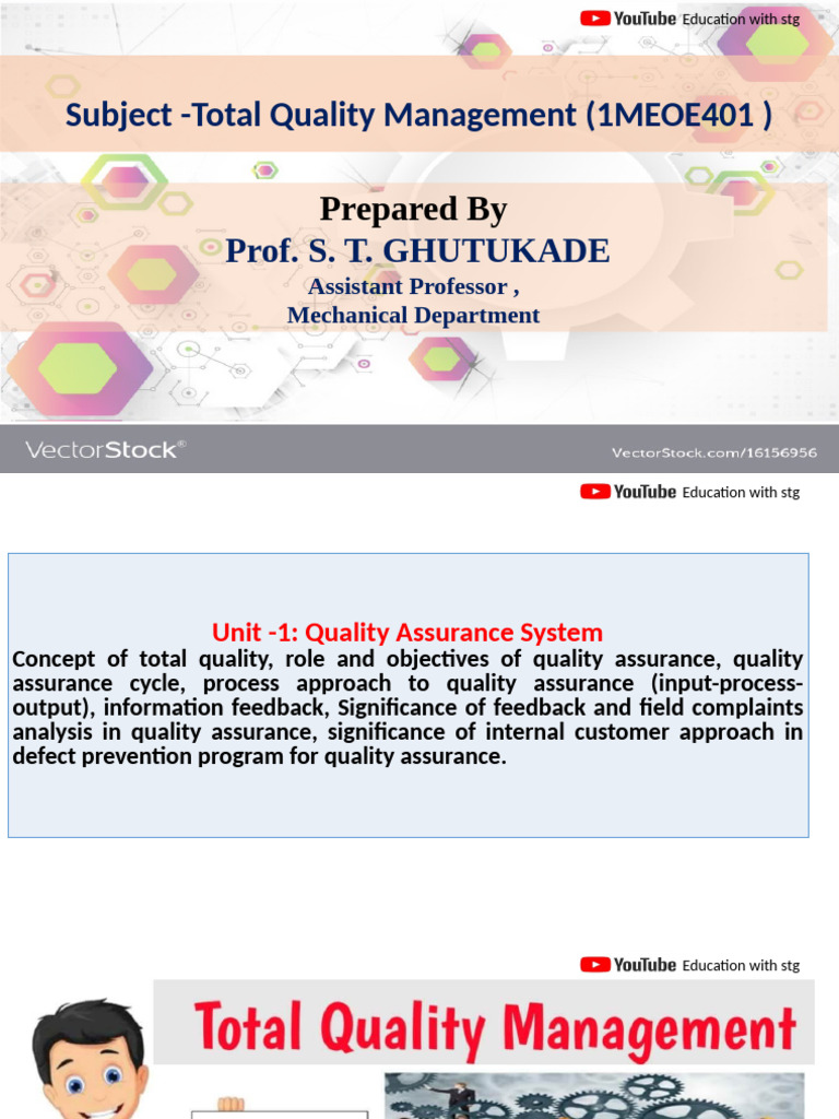 7 Principles of Total Quality Management | PDF | Quality Assurance ...