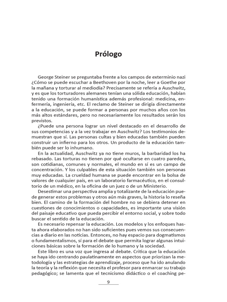 02 LA EDUCACION PERUANA - F-2 (PROLOGO) | PDF | Plan de estudios