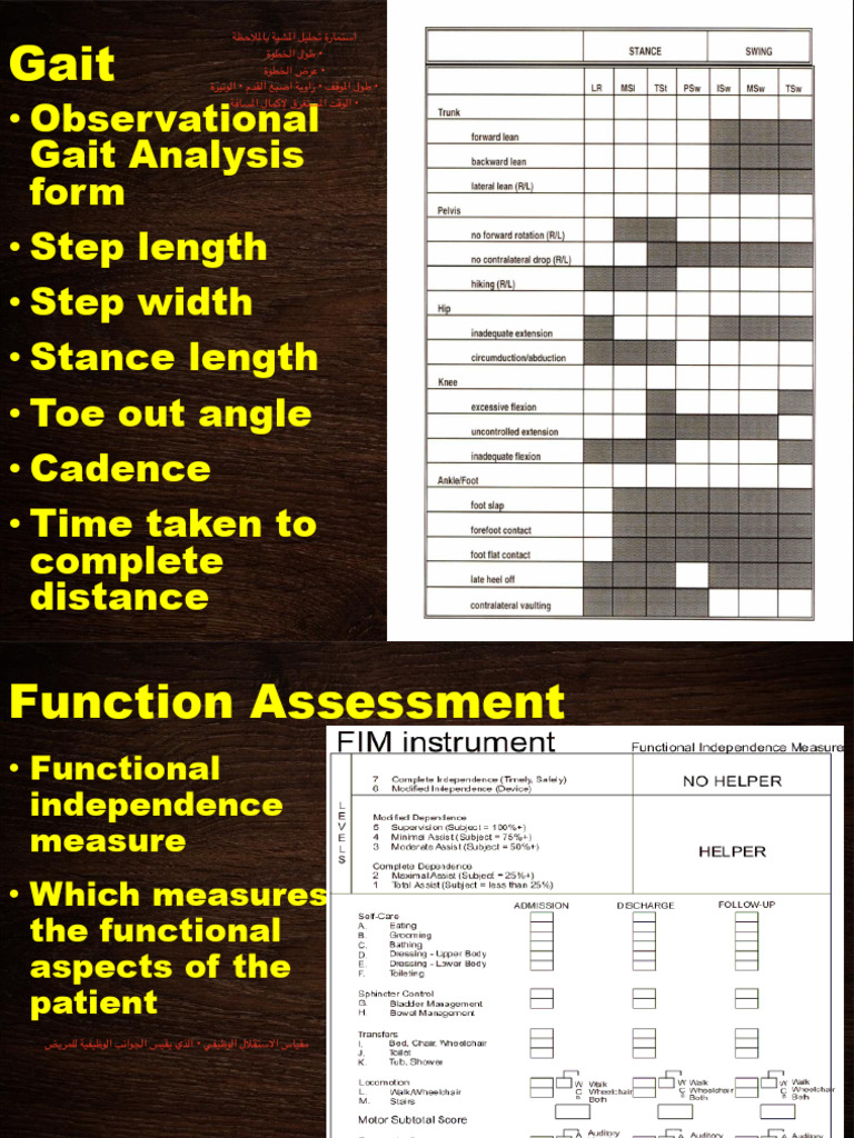 ?gait Assessment, Other Tests, Special Tests & Treatment Planning 2 | PDF