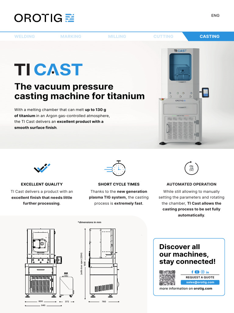 Brochure_TICAST_ENG_WEB | PDF | Titanium | Physical Sciences
