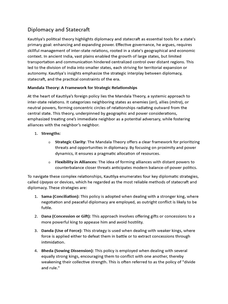 Diplomacy and Statecraft | PDF | Diplomacy | Public Administration