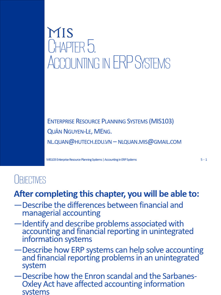 MIS103 Unit05 | PDF | Enterprise Resource Planning | Income Statement
