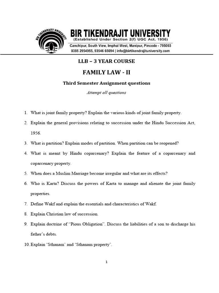 Family Law Ii | PDF