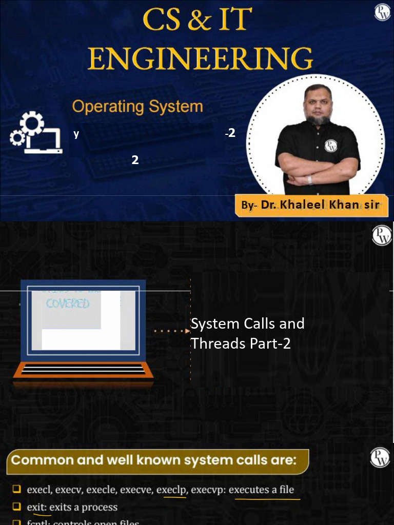 System Calls and Threads 02 - Class Notes | PDF