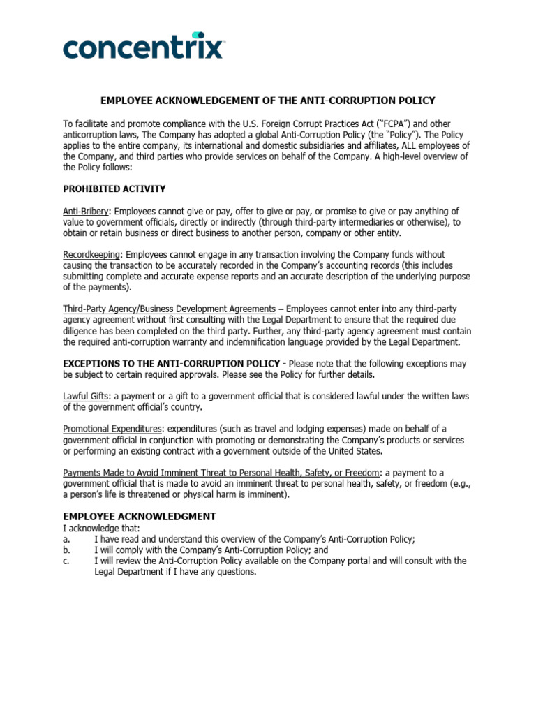 CNX+PHL+Anti Corruption+Policy | PDF | Business Law | Justice