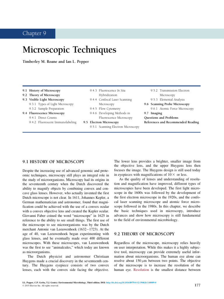 Chapter 9 - Microscopic Techniques - 2015 - Environmental Microbiology ...